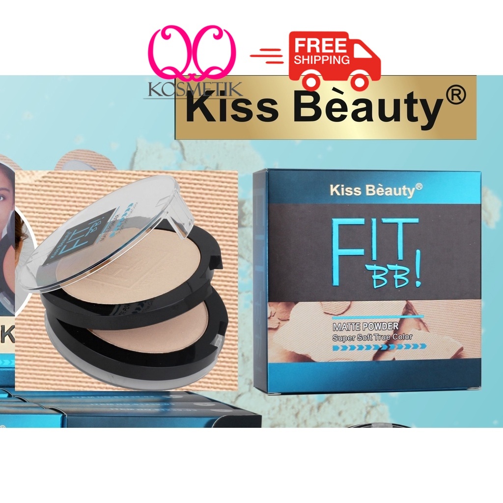 KISS BEAUTY Compact Powder Fit BB Bedak 2in1 81239-03 Maybelline Medium ...