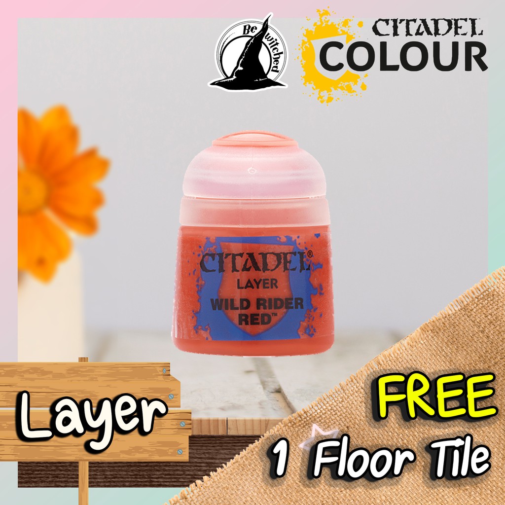 (Layer) WILD RIDER RED: Citadel Paint 1 Floor Tile | Shopee Malaysia
