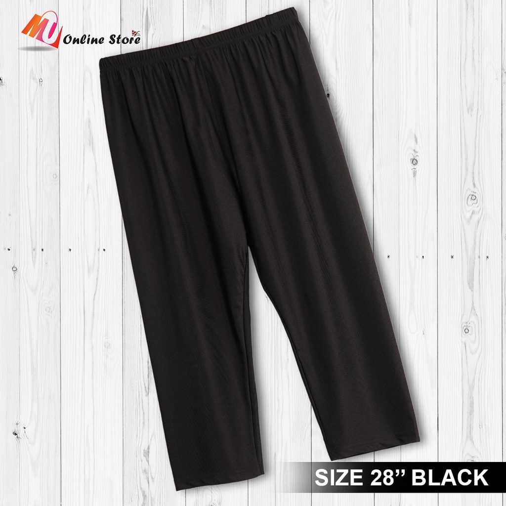 MU UNISEX SELUAR TIGHT LICIN DEWASA /SPORT PANTS FITNESS BLUE & BLACK ...