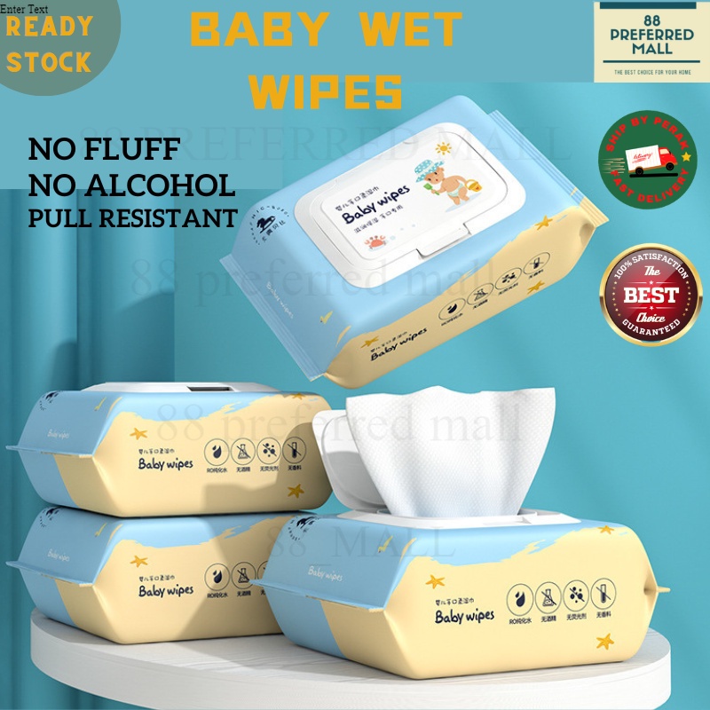Tisu Basah Wet Tissue Wipe Baby Erasable Hand Mouth Wet Tissue Butt ...