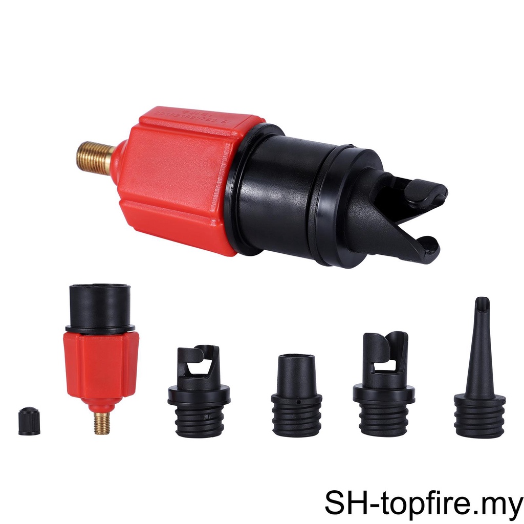 Air Pump Adapter Inflatable Paddle Rubber Boat Kayak Air Valve Adaptor ...