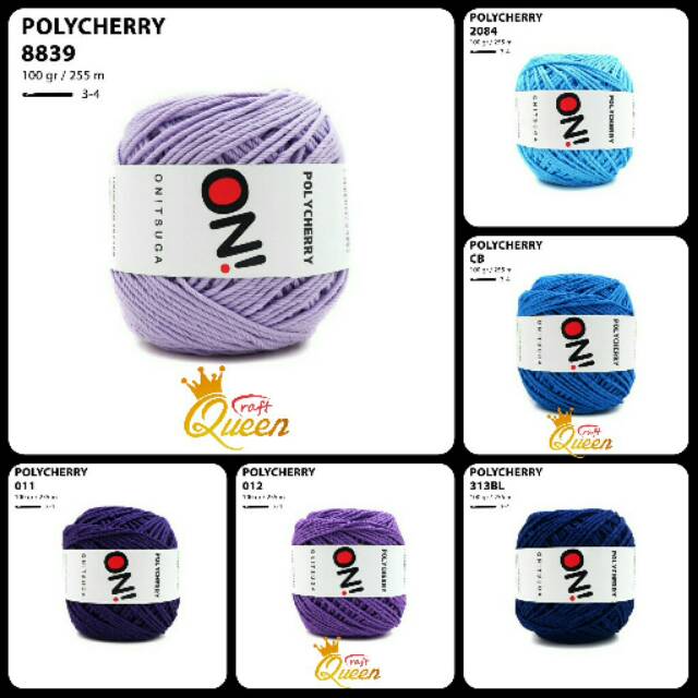 ONITSUGA POLYCHERRY knitting yarn | Shopee Malaysia