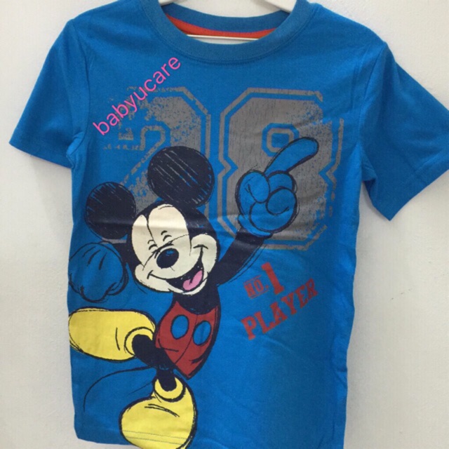 Disney Mickey 28 T Shirt (Light Blue) | Shopee Malaysia