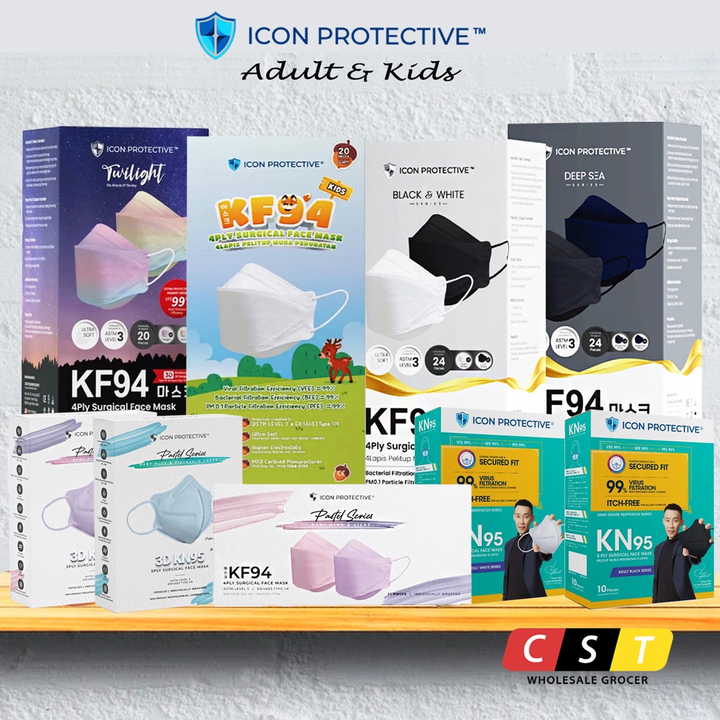 Icon Protective KN95 / KF94 Medical Protective Face Mask [ Made In ...