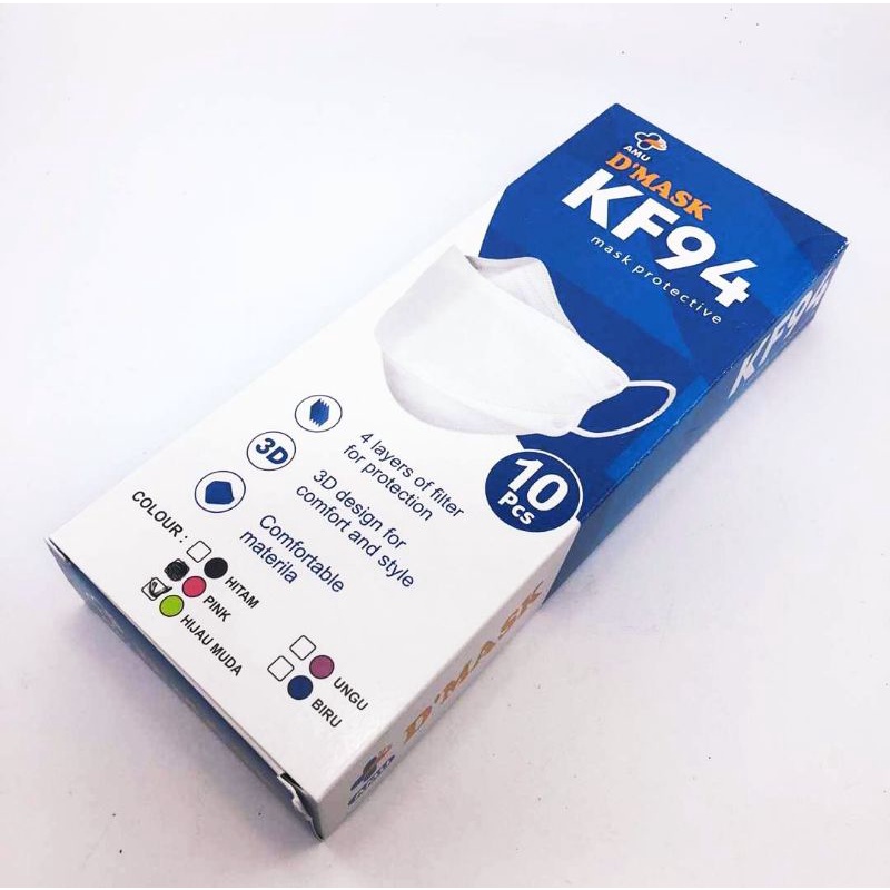 Kf94 Mask box Color 4ply korea Contents 10pc Special Thick Color ...