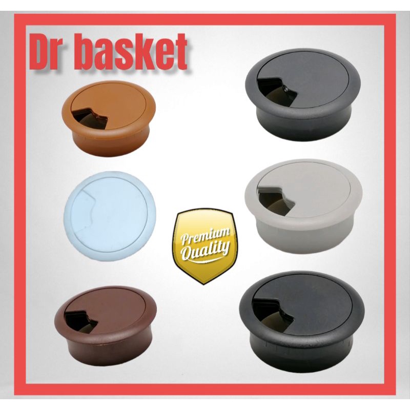 readystock🔥🔥🔥pvc 60mm cable cup cover computer table tv cabinet study ...