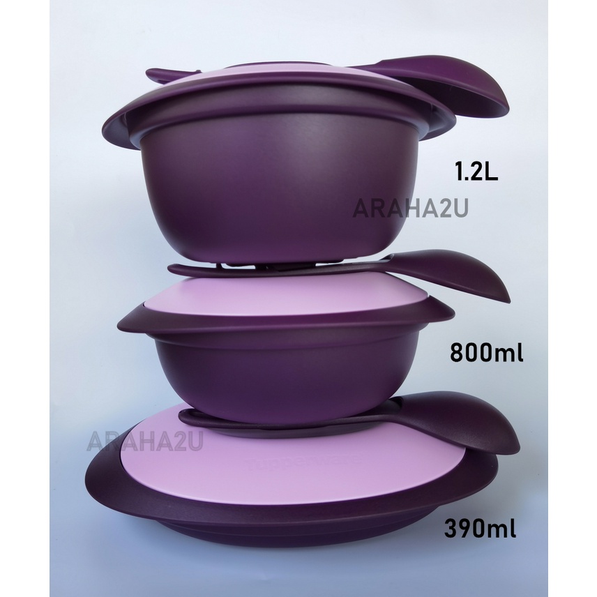 Tupperware Petit Royal Purple Serving / Raya Serving LOOSE /READY STOCK ...
