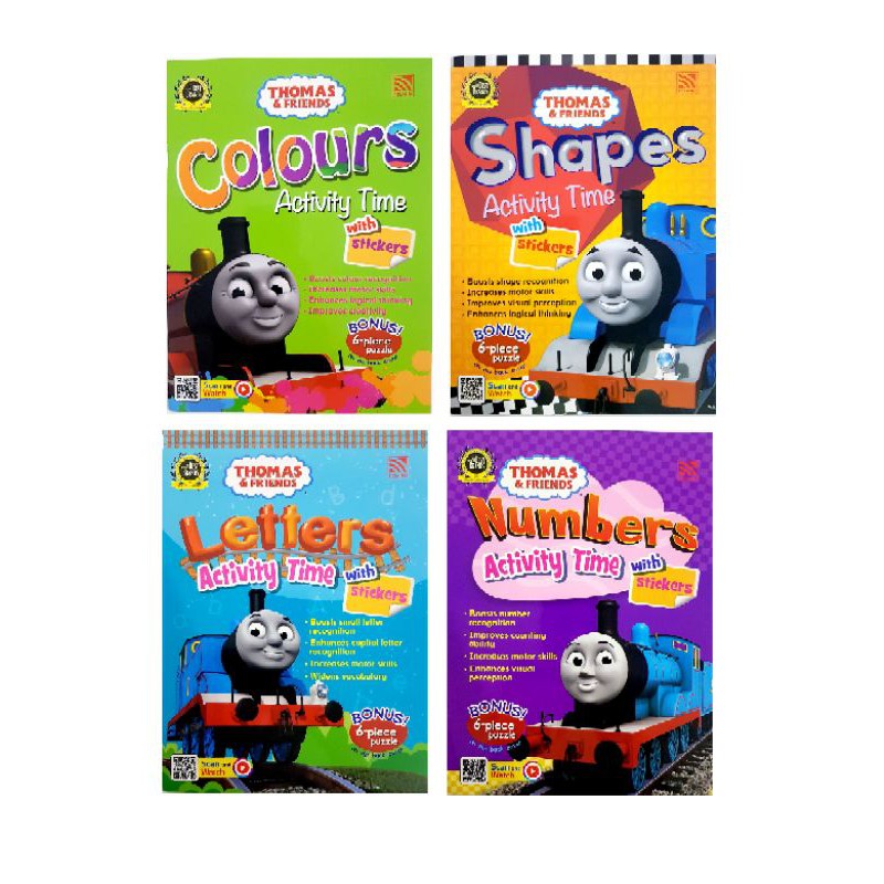 [MOL] THOMAS & FRIENDS SERIES - SHAPES / LETTERS / COLOUR / NUMBERS 📚 ...