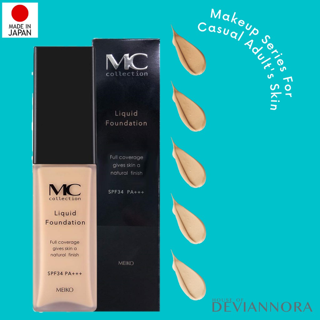 Meiko MC Collection Liquid Foundation SPF34 PA+++ ORIGINAL JAPAN ...