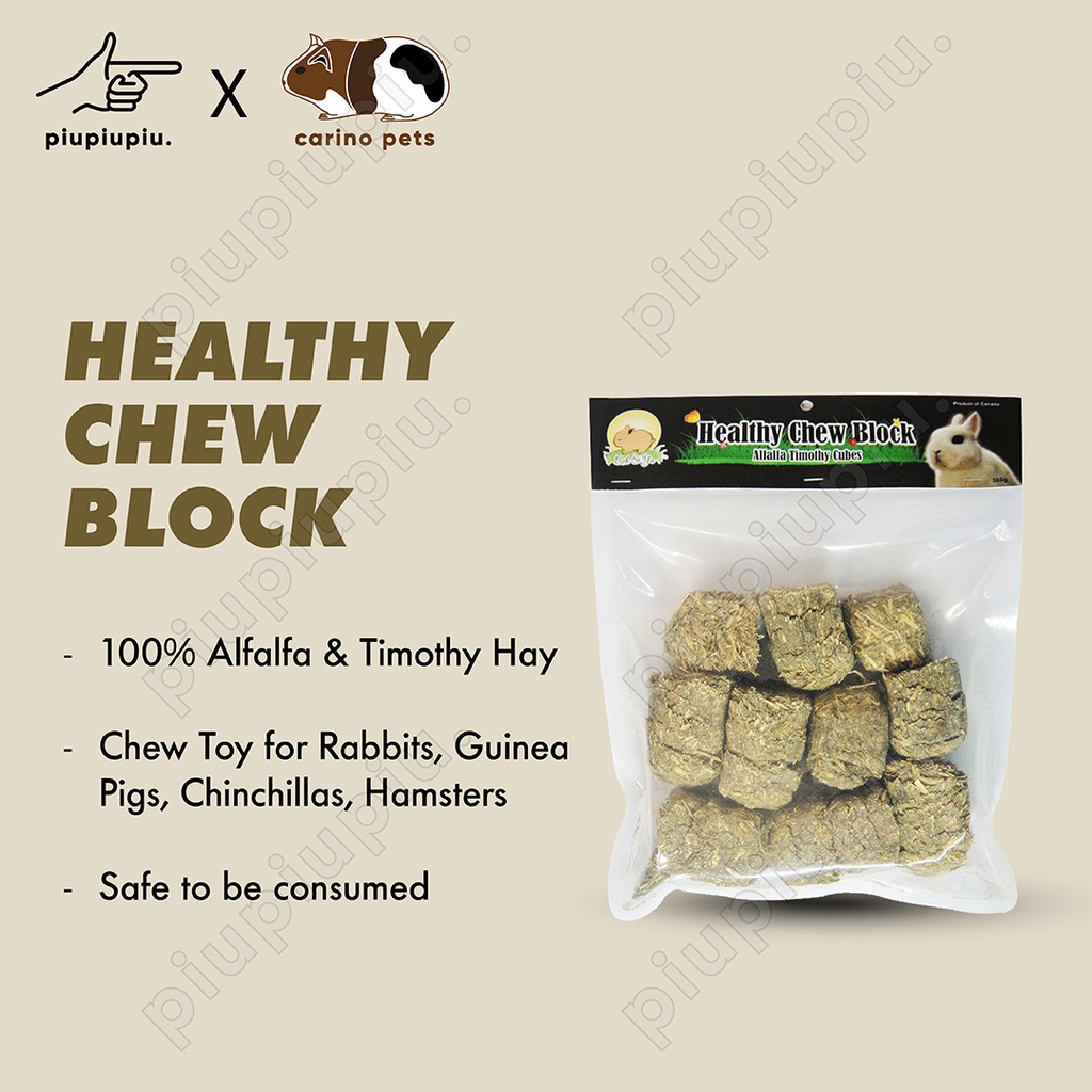 [24HR SHIP] BEH&YO HEALTHY CHEW BLOCK 300G Rabbit Guinea Pig Chinchilla ...