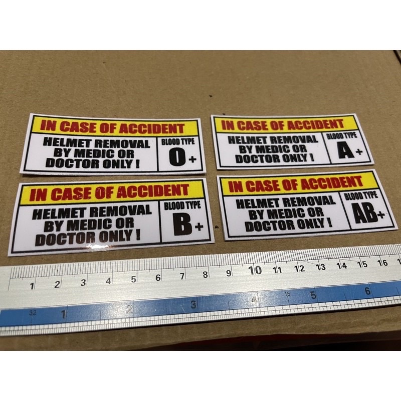 Sticker warning in case accident | Shopee Malaysia