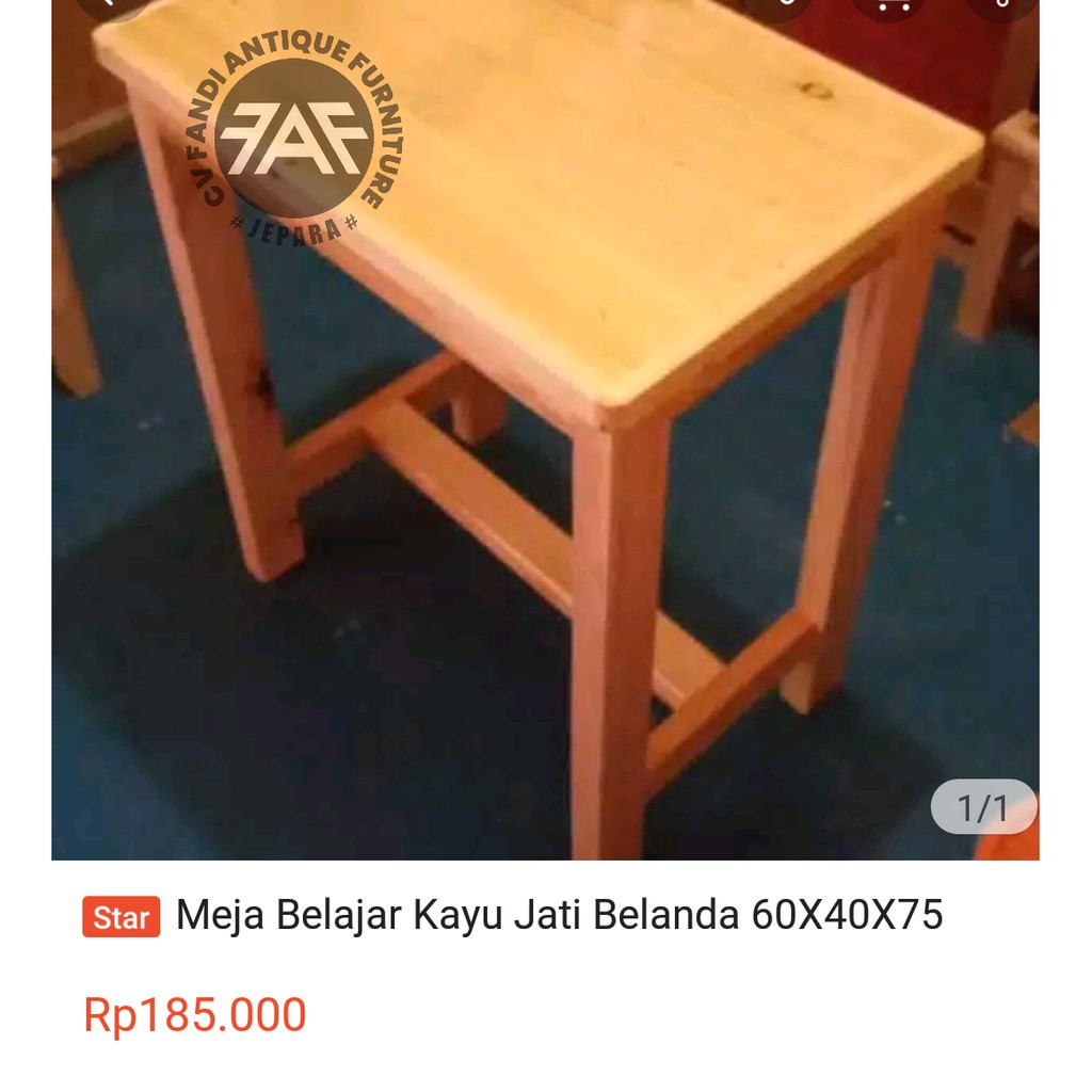 KAYU Dutch Teak Wood Study Table 60x40x75ID38 | Shopee Malaysia