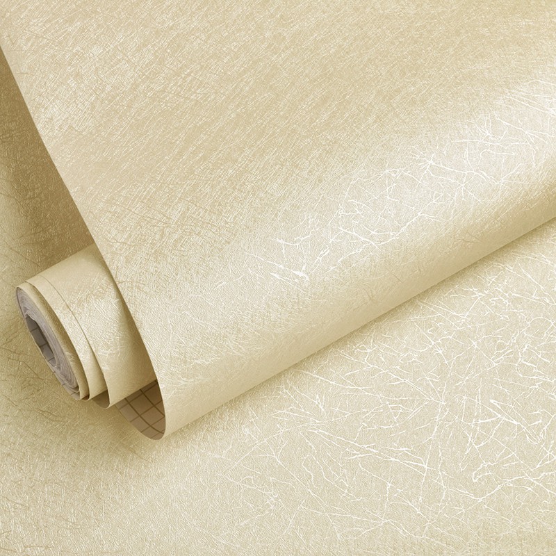 Plain Texture Metallic Wallpaper Kertas Dinding Kasar Warna Simple ...