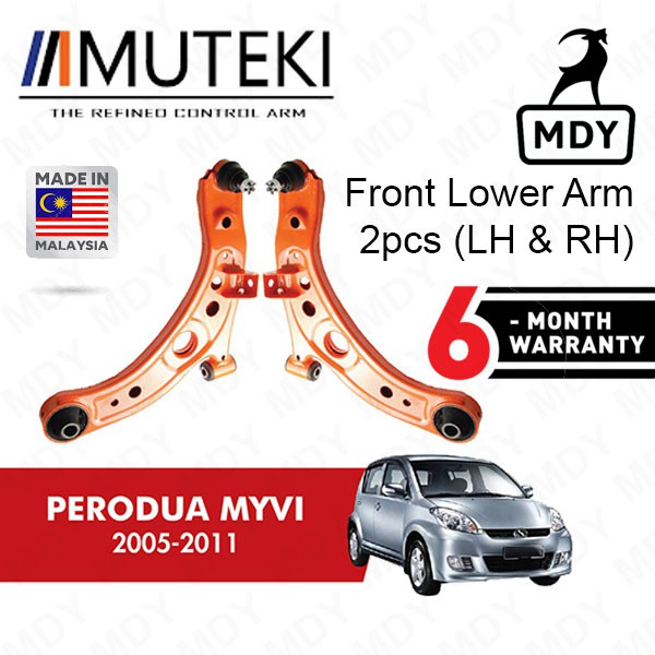 [L+R] Original MUTEKI Front Lower Arm For Perodua Myvi (2005-2011 ...