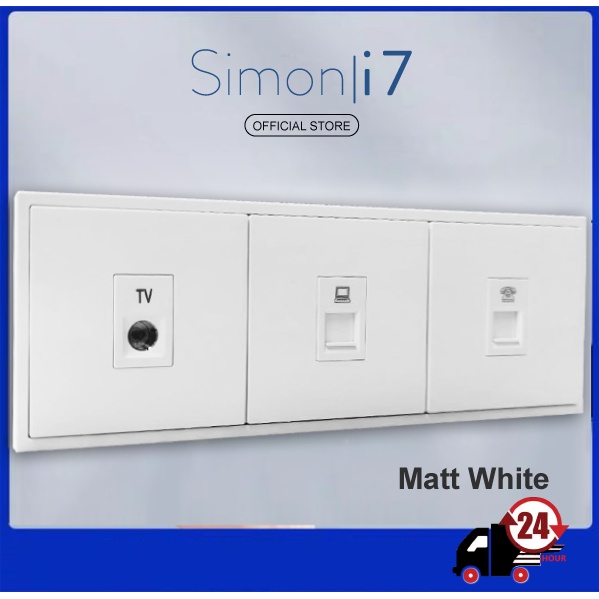 Simon i7 Series Switch / Switches & Socket Outlet (MATT WHITE) | Shopee ...
