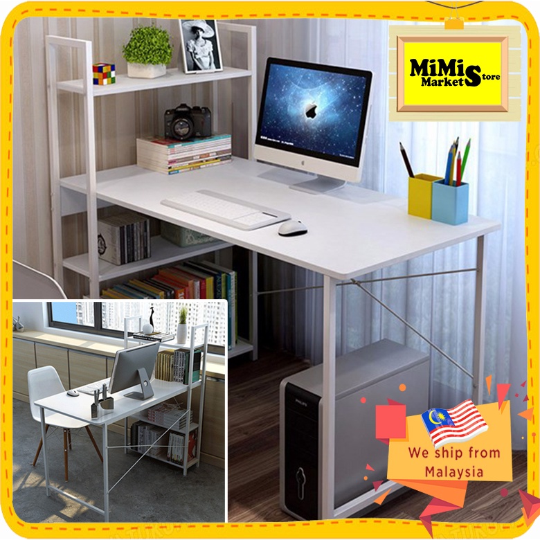 Computer desk desktop home simple bookshelf desk single computer desk ...