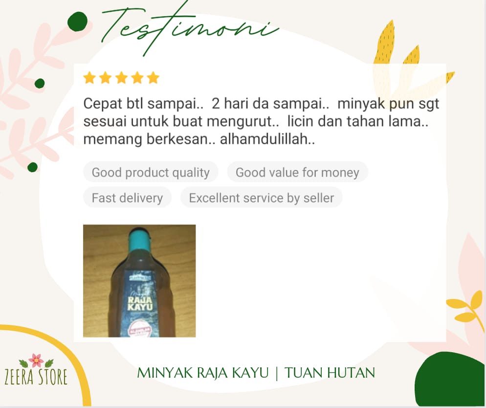 [Tuan Hutan] MINYAK RAJA KAYU - Minyak Urut Tradisional Serbaguna Sakit Sendi Otot Lenguh Badan ...