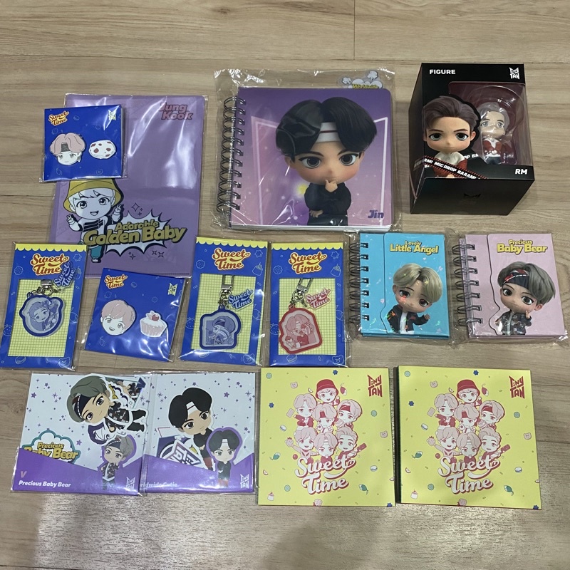 🔥CLEARANCE🔥 OFFICIAL BTS TinyTan Merch Sweet Time Memo Note Sticker Keyring Lucky Box | Shopee ...