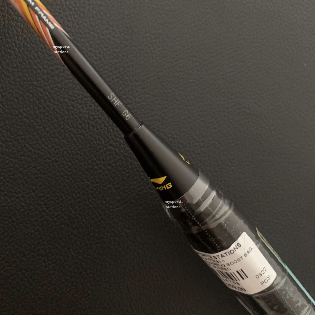 LI-NING Challenger 42 Boost 4UG6 (For Smash) Black-Red Badminton Racket ...