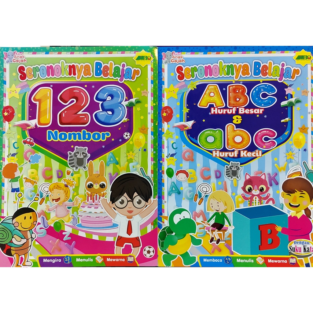 BELAJAR MENULIS NOMBOR 123, ABC HURUF BESAR & KECIL | Shopee Malaysia