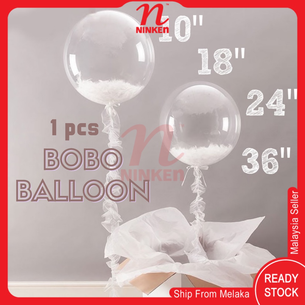 Normal Stretched Bobo Balloon 10, 12, 18, 20, 24, 36 Inches Clear ...