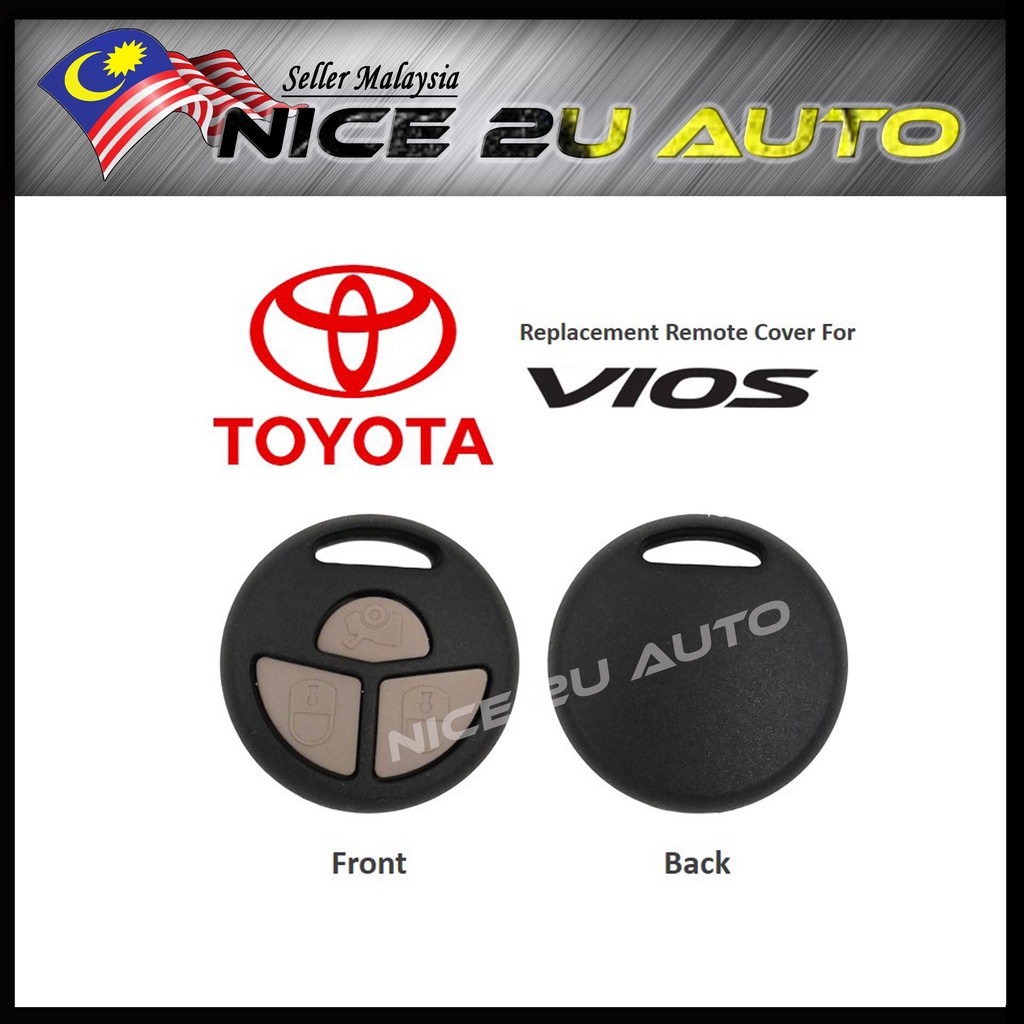Toyota Vios Altis 3 Button Remote Case | Shopee Malaysia