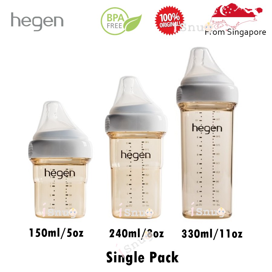Hegen PCTO Feeding Bottle PPSU Botol Susu (Single pack) - 150ml 5oz/ 240ml 8oz/ 330ml 11oz ...