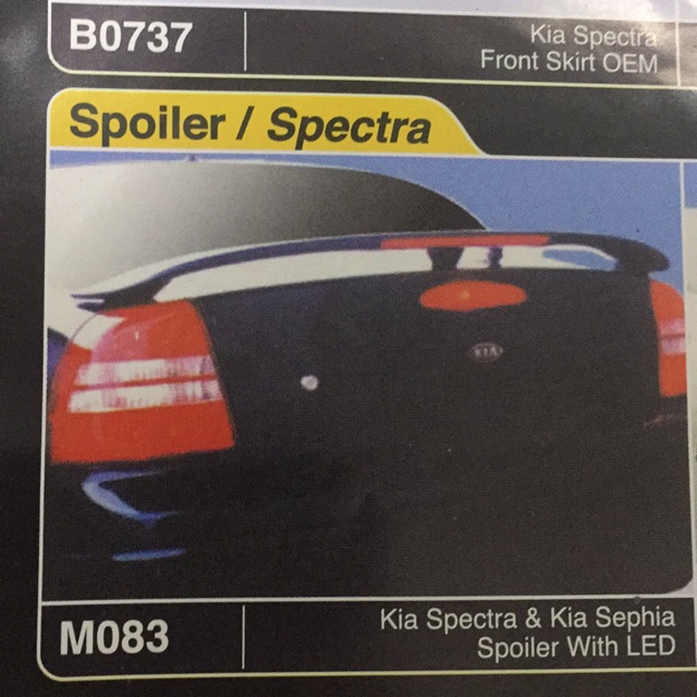 Kia spectra sephia various type spoiler with led Oem | Shopee Malaysia