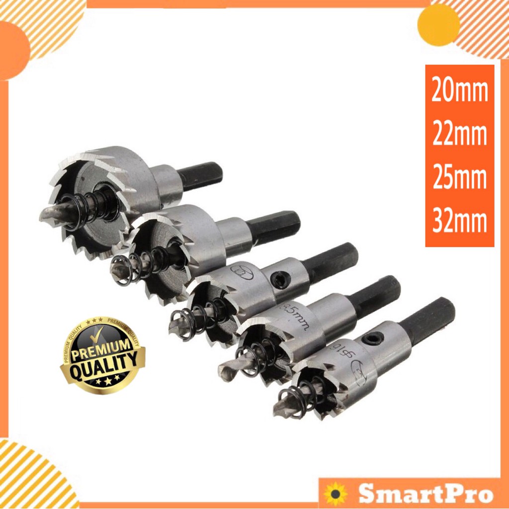 Screwman HSS Hole Saw 20mm-32mm High Speed Steel Saw Tip Drill Bit Hole ...