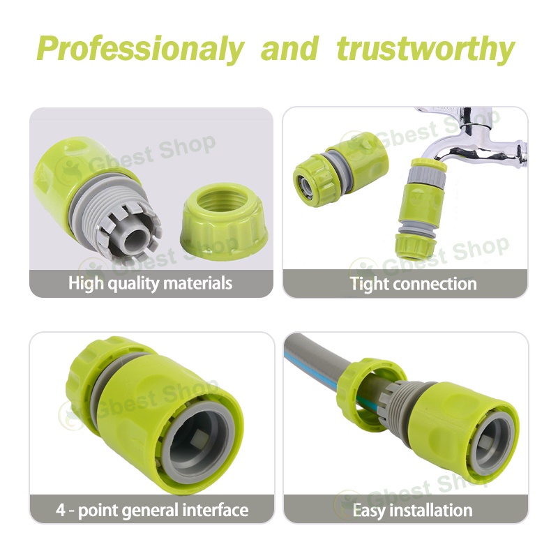 1/2"Water Connection Quick Connector Garden Micro Irrigation Watering ...