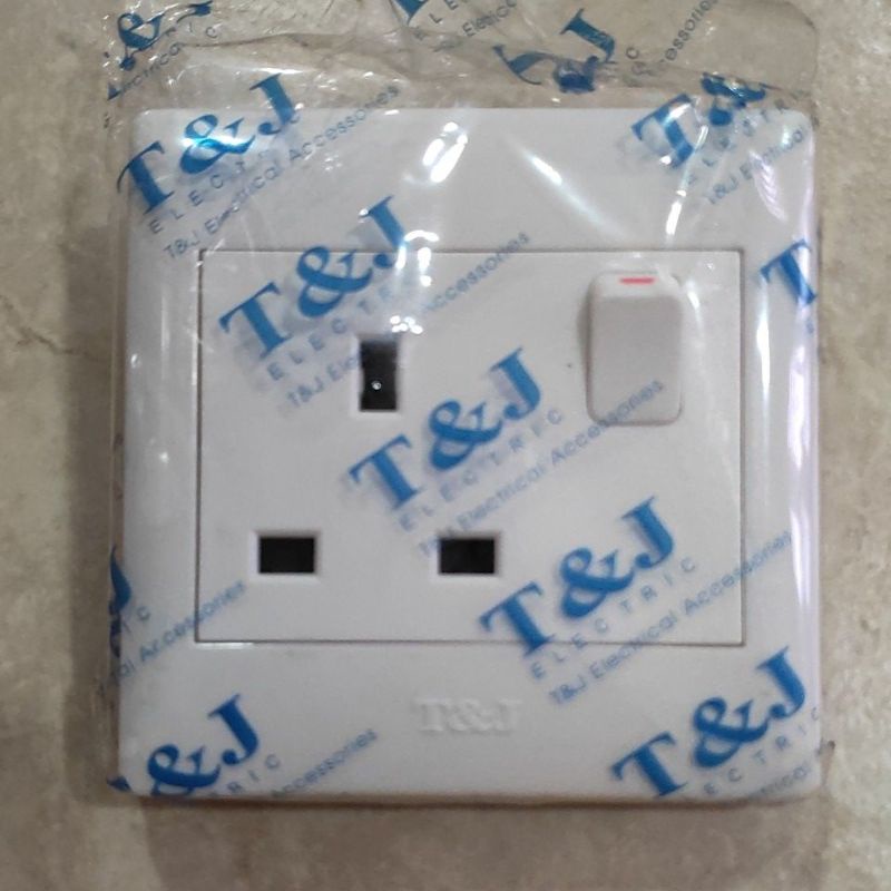 #13A #方脚插座带开关#Square pin socket#Data&Tel socket#Electrical Accessories ...