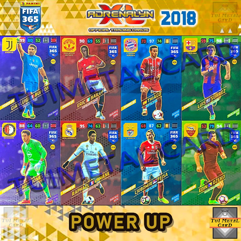 PANINI FIFA 365 2018 ADRENALYN XL: POWER UP Football Trading Card ...