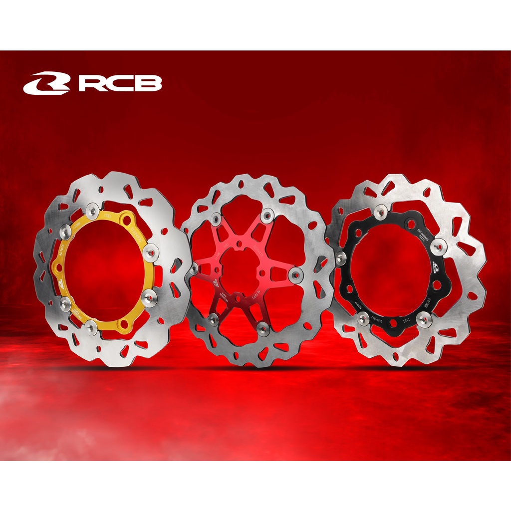 RCB NMAX NVX155 ALLOY FLOATING FRONT DISC PLATE 230MM (ALLOY 7075 ...