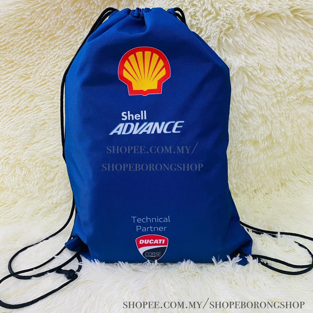 SHELL ADVANCE X DUCATI DRAWSTRING BAG [LIMITED EDITION] BAG BEG ...