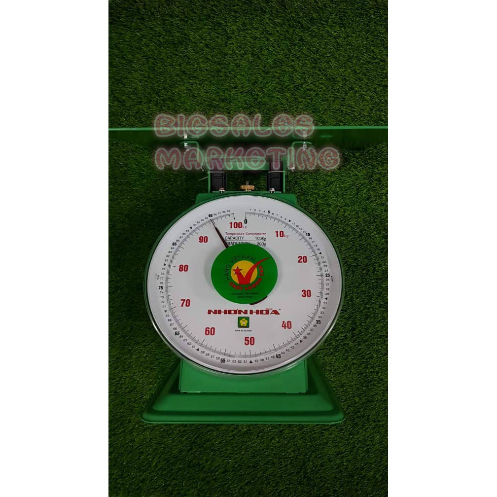 100KG NHONHOA Vietnam Mechanical Weighing Scale/Timbang Berat (Ready ...