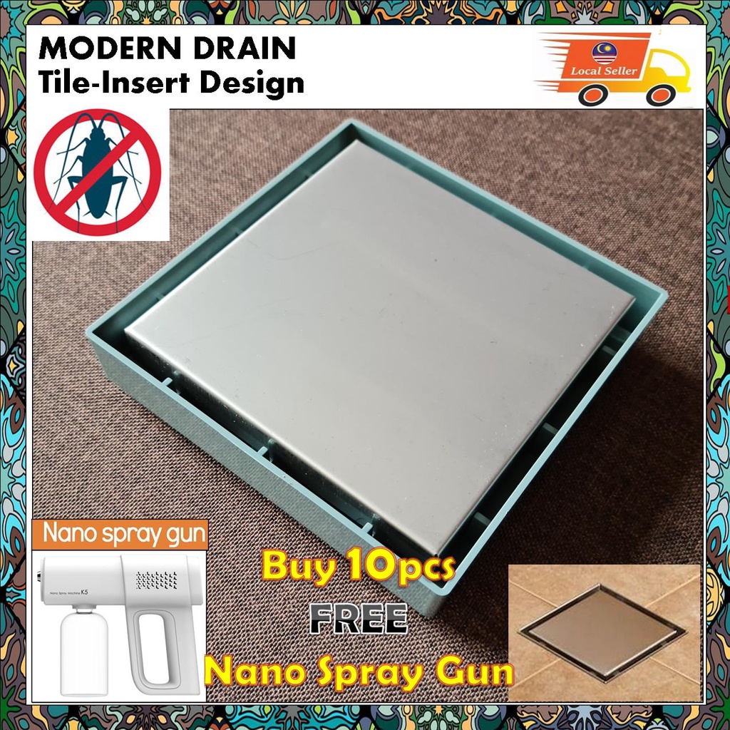 (READY STOCK) Stainless Steel Floor Trap Floor Grating Anti Cockroach ...