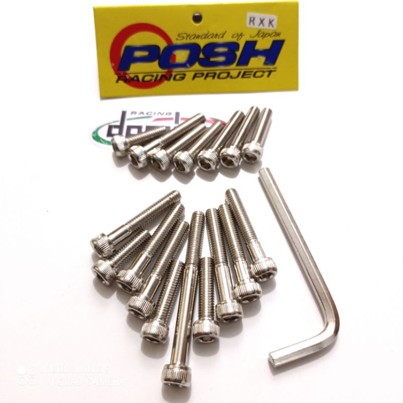 MESIN Rx KING Bolt Block Engine FULK SET CROME POSH | Shopee Malaysia