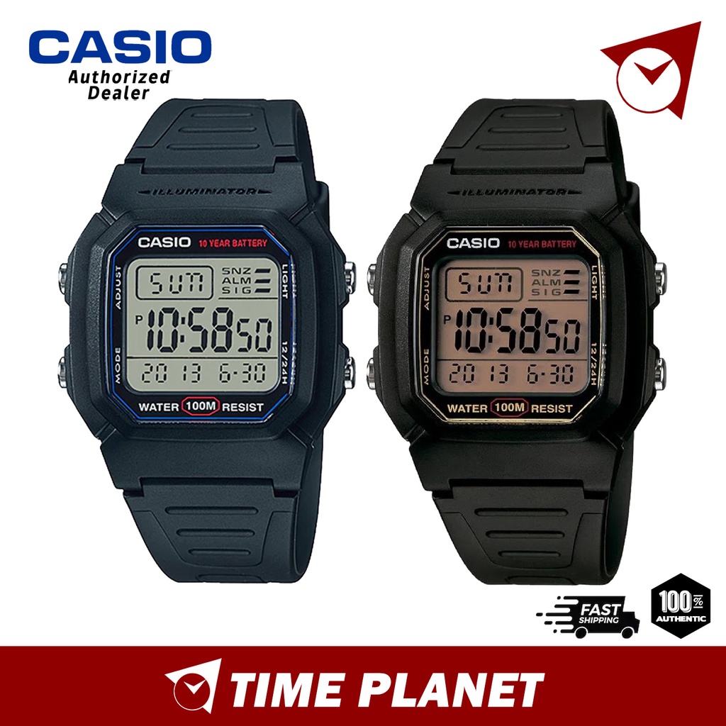 [Official Warranty] Casio Digital Watch Sport Watch W-800H-1A W-800HG ...
