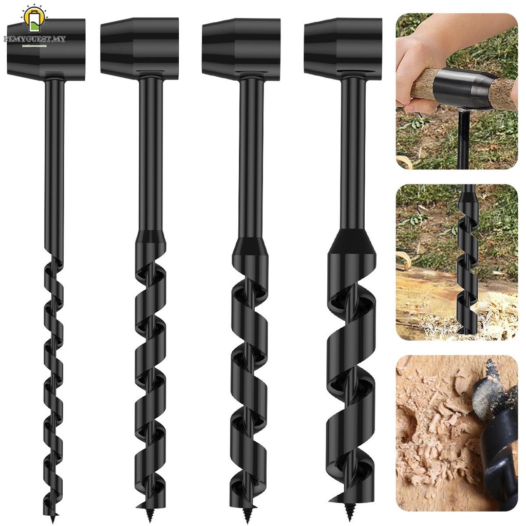 Bushcraft Hand Drill Carbon Steel Manual Auger Drill Portable Hand ...