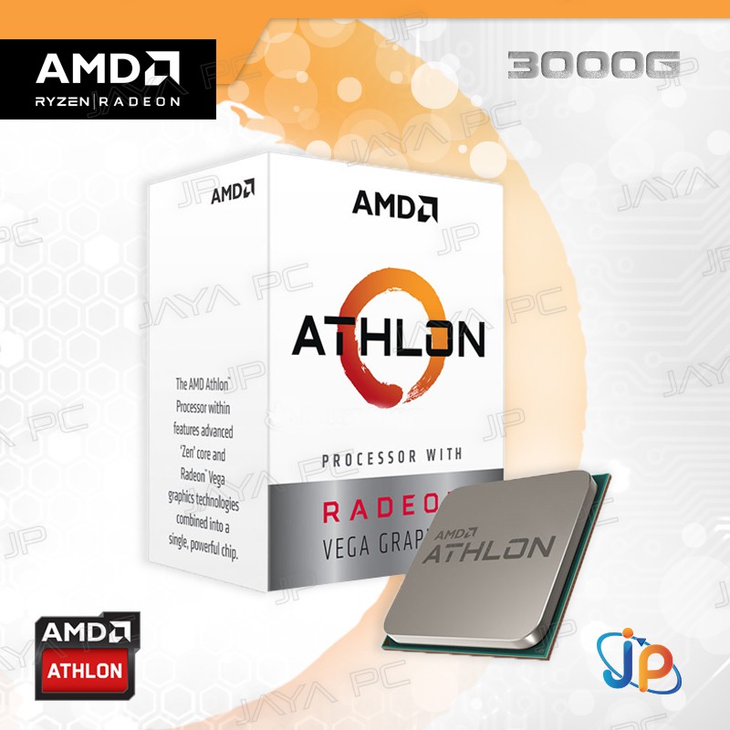 Processor AMD Athlon 3000G 3.5 GHz Socket AM4 With Radeon Vega 3 ...