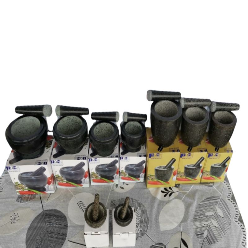 LESUNG BATU / ALAT TUMBUK / LESUNG GRANIT / LESUNG DAPUR | Shopee Malaysia
