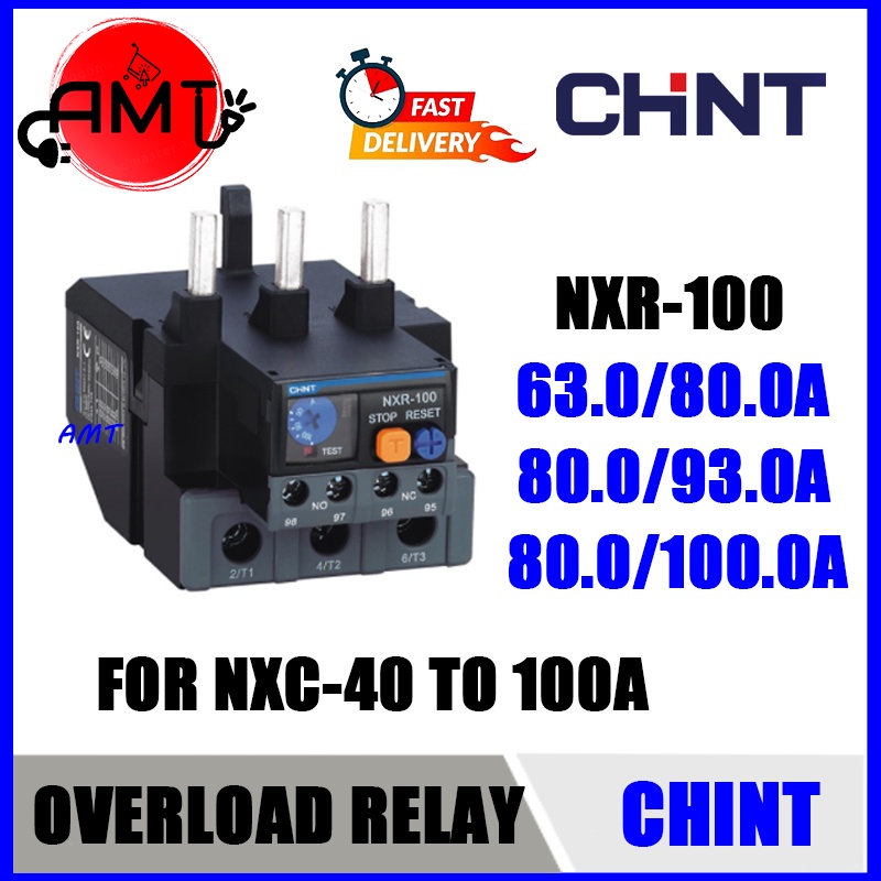 CHINT TOR NXR-100 THERMAL OVERLOAD RELAY 63 TO 100A | Shopee Malaysia