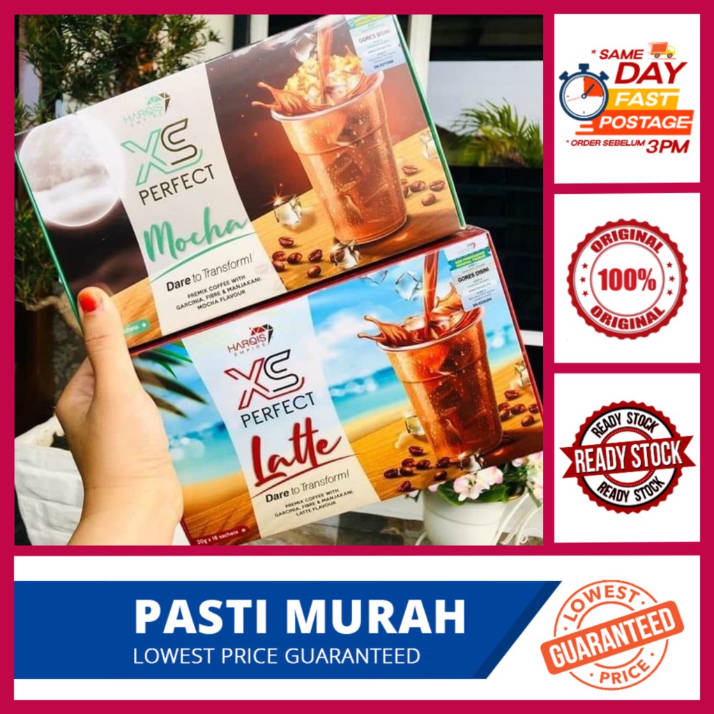 XS Perfect Drink / Harqis Empire XS Perfect Set (Latte & Mocha) / XS Coffee Slimming / Kopi ...