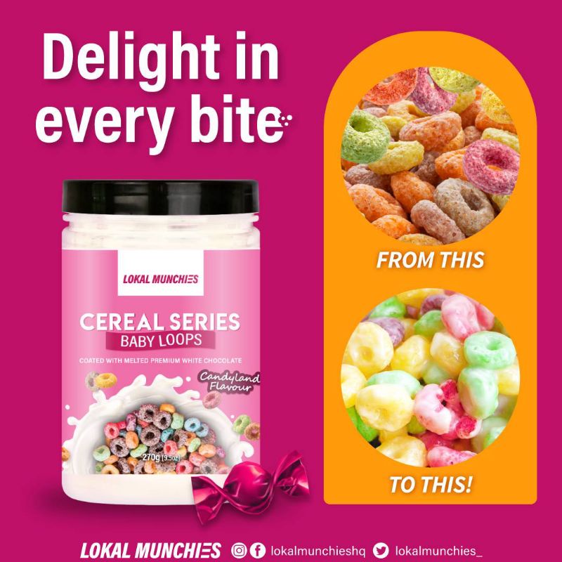 LOKAL MUNCHIES cookies cereal mocha hazelnut 330g | Shopee Malaysia