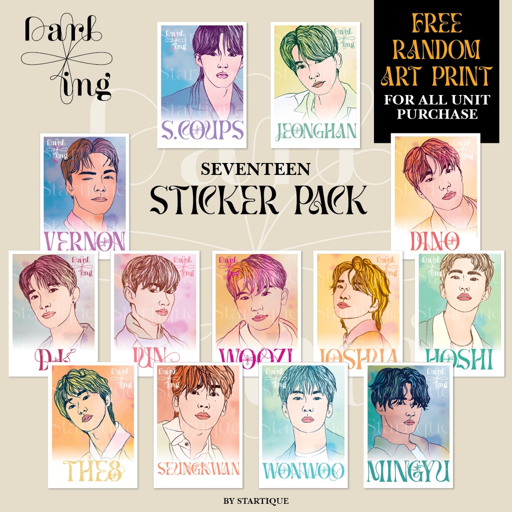 SEVENTEEN DARLING STICKER SET [DARL+ING] | Shopee Malaysia