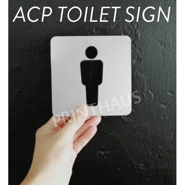 Modern ACP Toilet Sign Restroom Sign Bathroom Washroom Sign Men Women ...