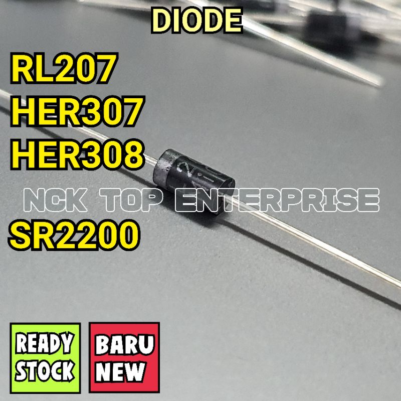 RL207 SR2200 HER307 HER308 DIODE READY STOCK BARU (NEW) | Shopee Malaysia