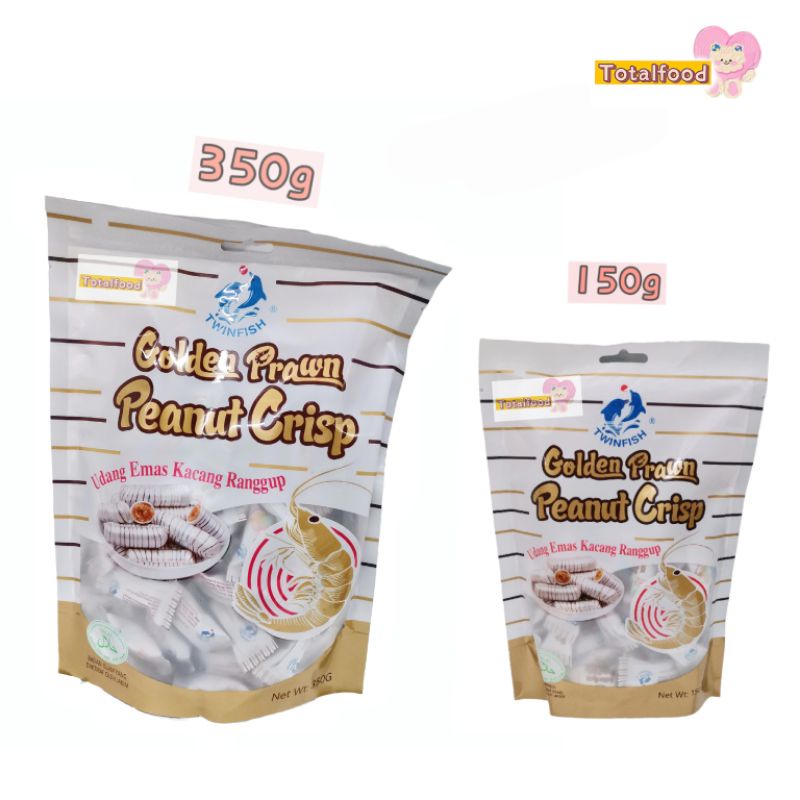 (Putih) Twinfish Golden Prawn Peanut Crisp Gula Udang 150g/350g | Shopee Malaysia