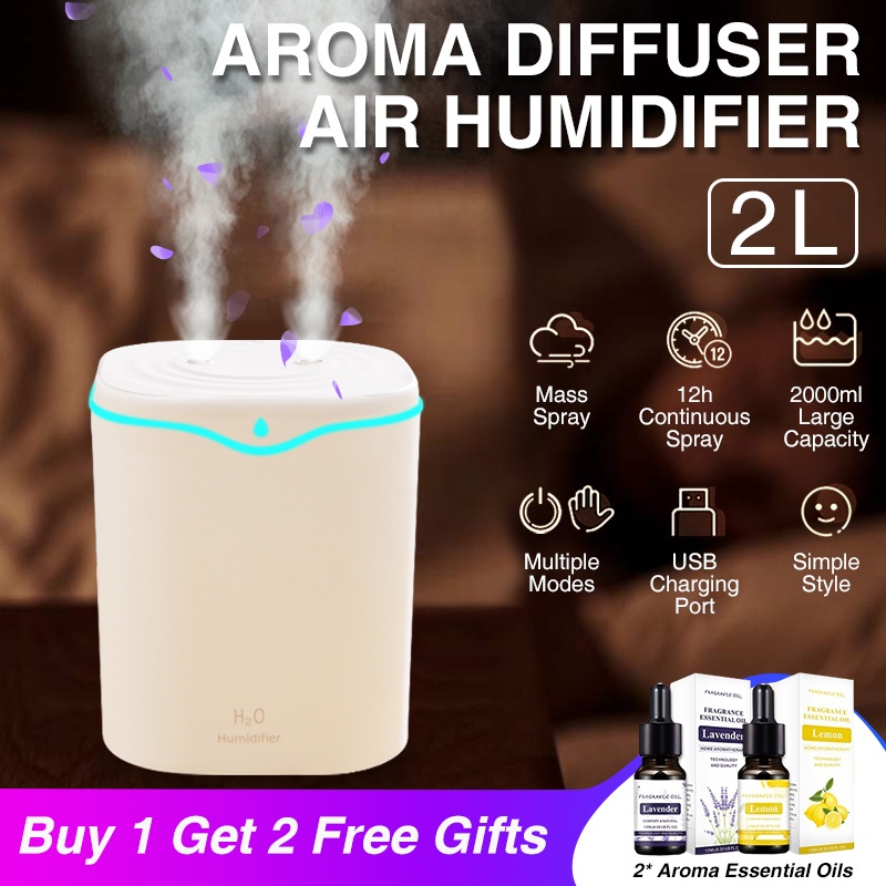 Large capacity humidifier bedroom double spray pregnant women baby air ...