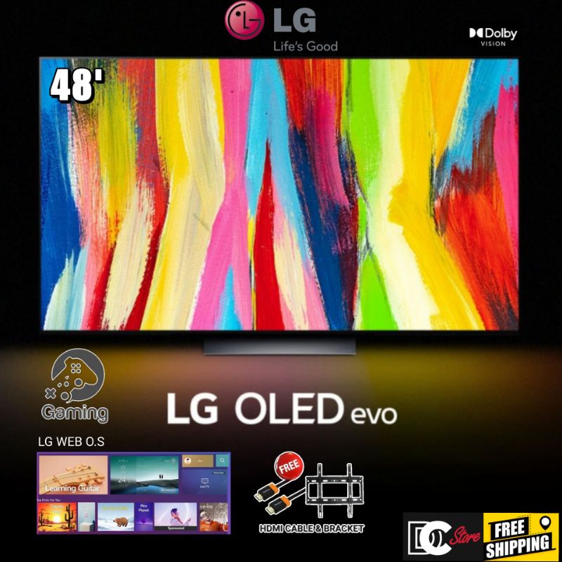 LG 48 Inch C2 Series 4K Smart SELF-LIT OLED evo TV with AI ThinQ® (2022 ...